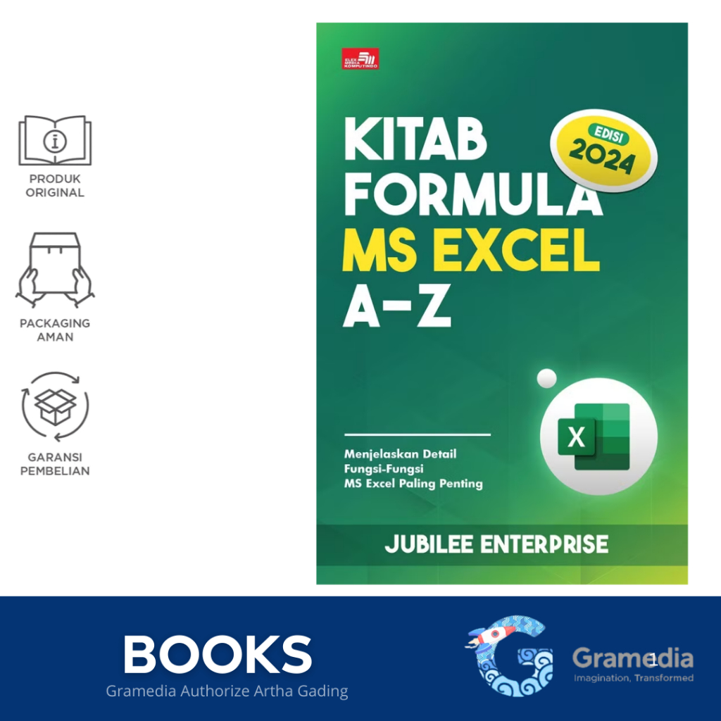 Jual Gramedia MAG - Kitab Formula MS Excel A-Z (Edisi 2024) | Shopee ...