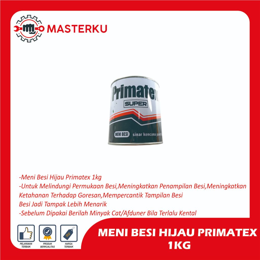 Jual MENI BESI PRIMATEX HIJAU/MENI BESI/CAT DASAR BESI/CAT BESI/CAT ...