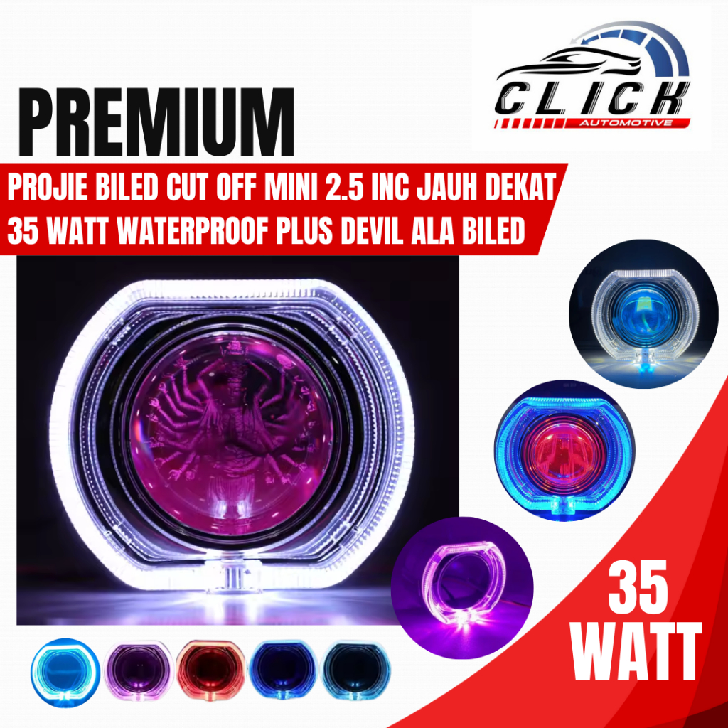 Jual Projie Biled 2.5 Inch Hi Low 35W Biled Ala Ala Lampu Projector ...