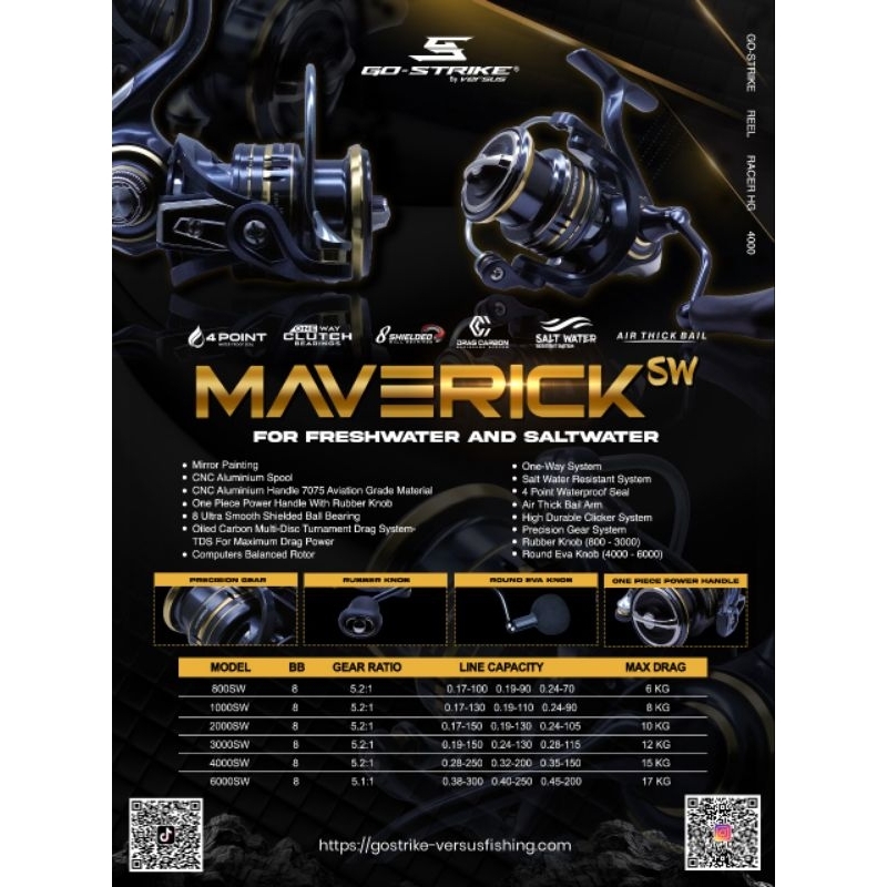 Jual REEL GO STRIKE MAVERICK 6000 SW | Shopee Indonesia
