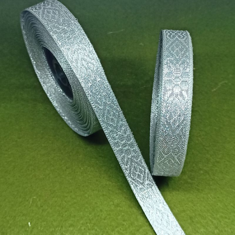 Jual PITA / RENDA ETNIK PERAK 059 UK.1,2CM ( ISI:15METER ) | Shopee ...