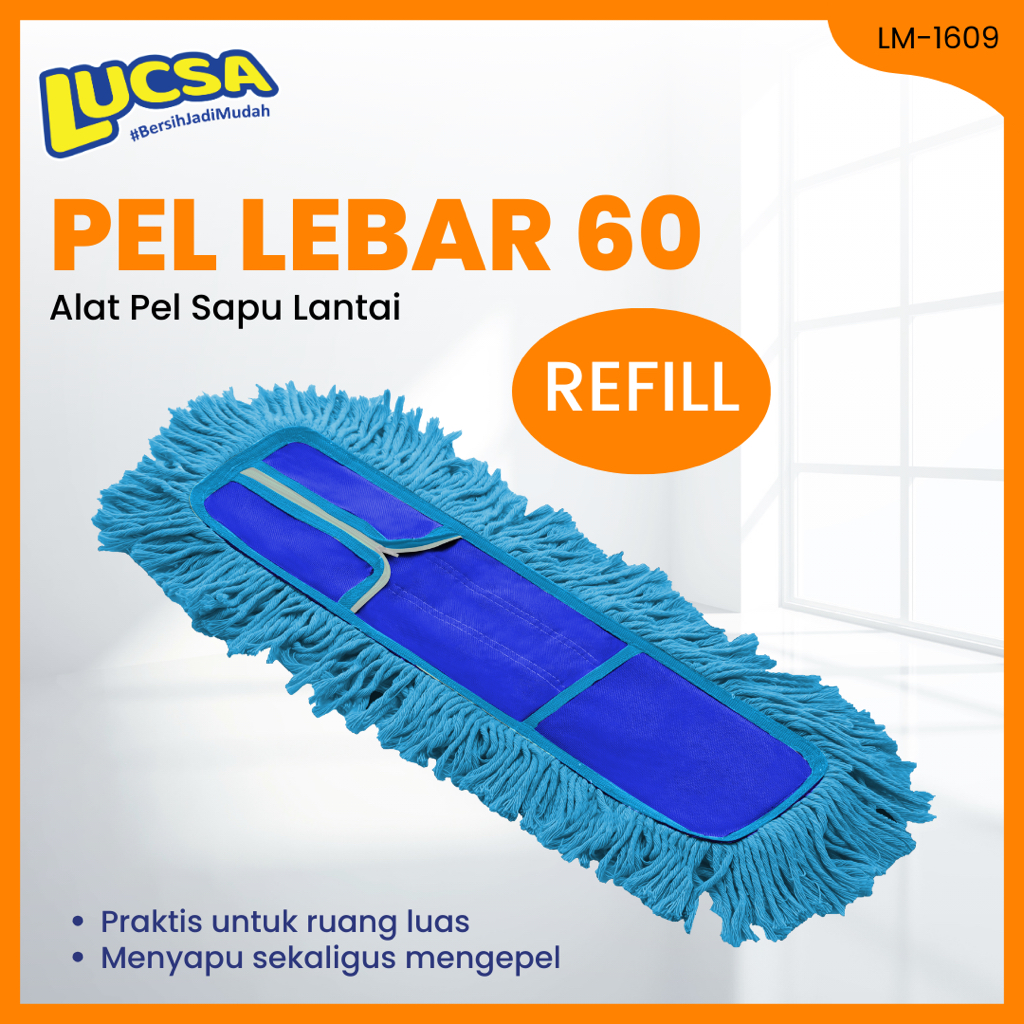 Jual Lucsa - Refill Pel Lebar 60cm | Alat Pel Sapu Lantai Praktis Lobby ...