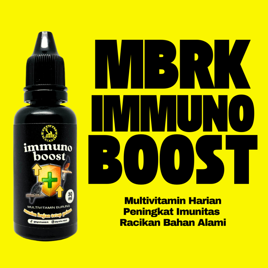 Jual MBRK Pro: IMMUNO BOOST 30ml | Multivitamin Harian Burung Kicau | Peningkat Imunitas Racikan ...