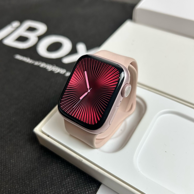 Jual Apple Watch Series 9 41mm Pink iBox iwatch Battery Health 100% ...