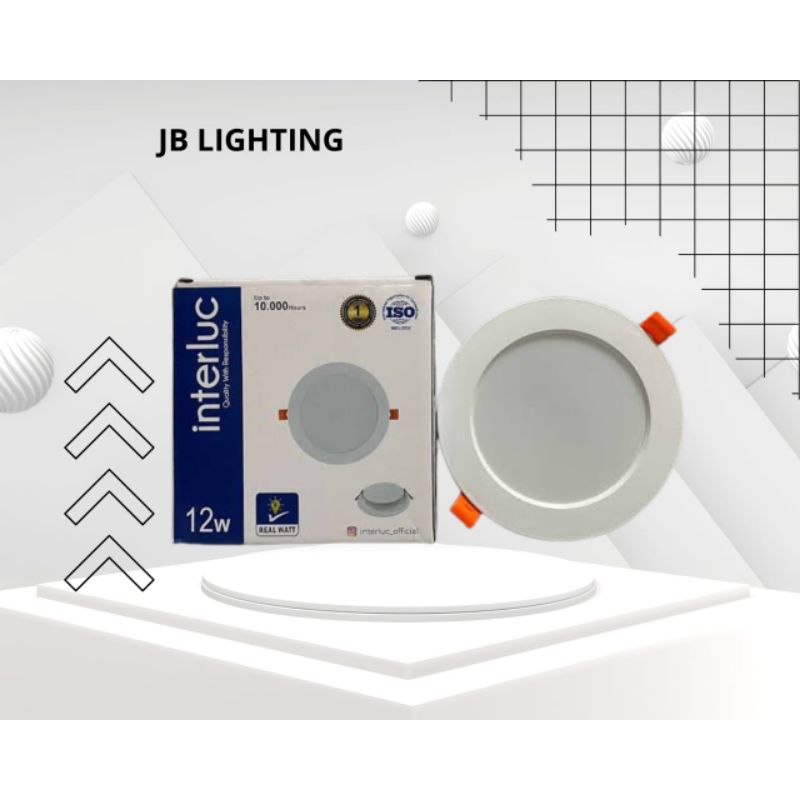 Jual INTERLUC DOWNLIGHT PANEL LAMPU LED 12 WATT INBOW TAMAN SNI ...