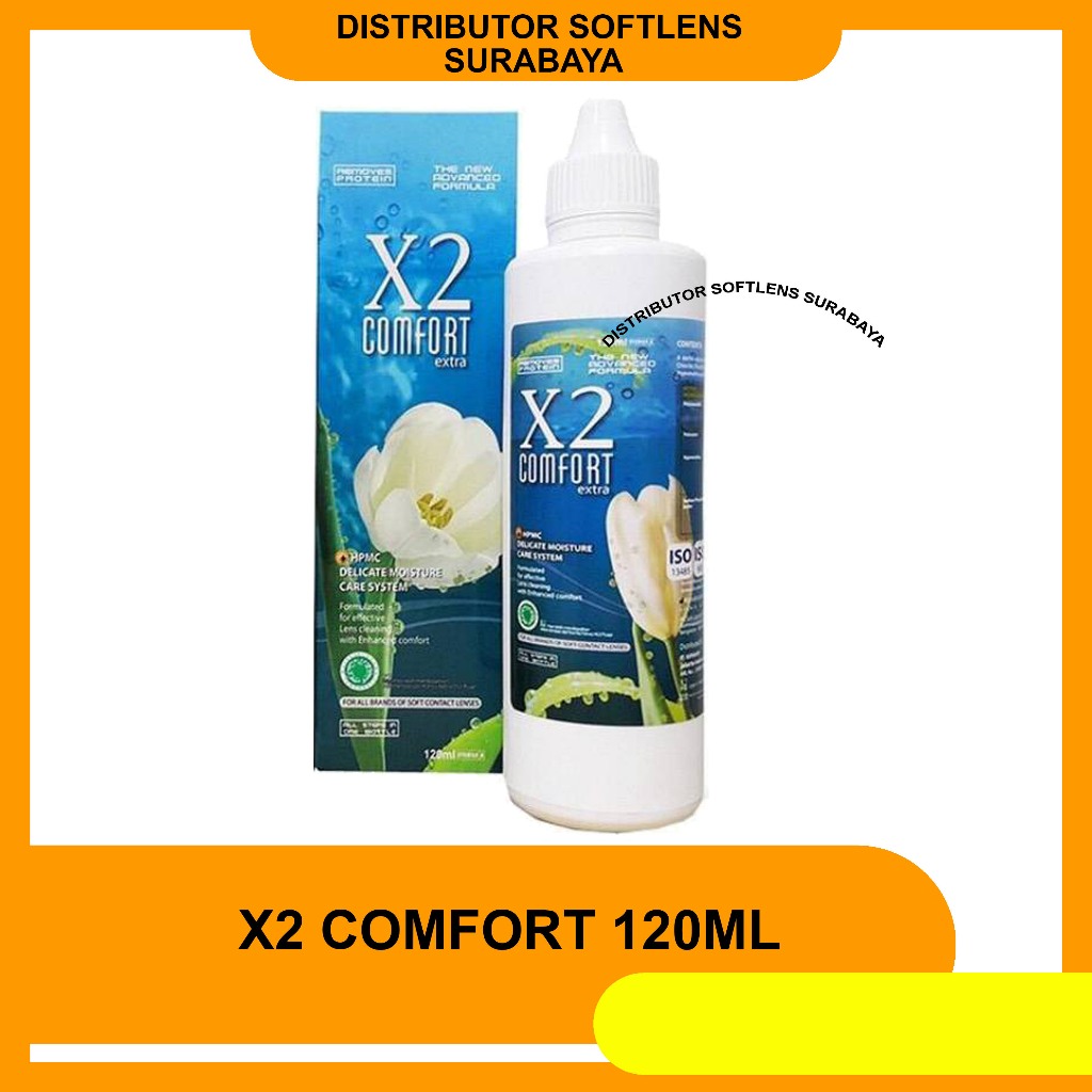 Jual Air Softlens X2 Comfort 120ml / Cairan Softlens X2 Comfort 120ml ...