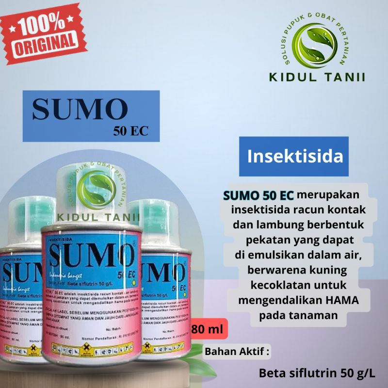 Jual SUMO 50 EC -80 ml Insektisida ampuh pembasmi hama tanaman yuyu ...