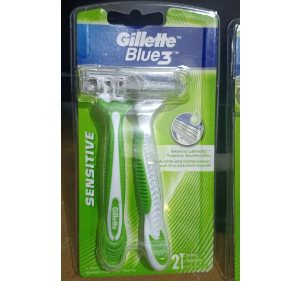 Jual Gillette Blue 3 Sensitive Isi 2 - Pencukur - Alat Cukur kumis ...