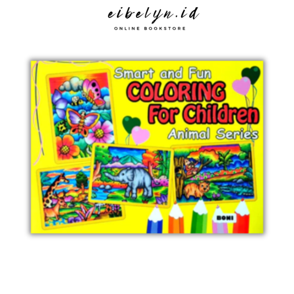 Jual Buku Mewarnai Animal Series - Buku Smart And fun Coloring For ...