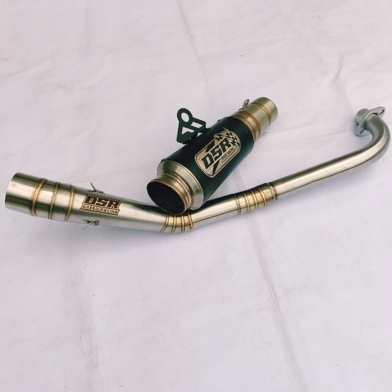 Jual Knalpot Dragbike Sleep Engine DSR Type CP3 Black Coating JUPITER VEGA KARISMA SUPRA SHOGUN ...