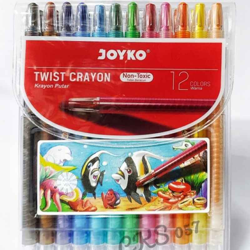 Jual Crayon Putar Panjang Joyko isi 12 warna | Shopee Indonesia