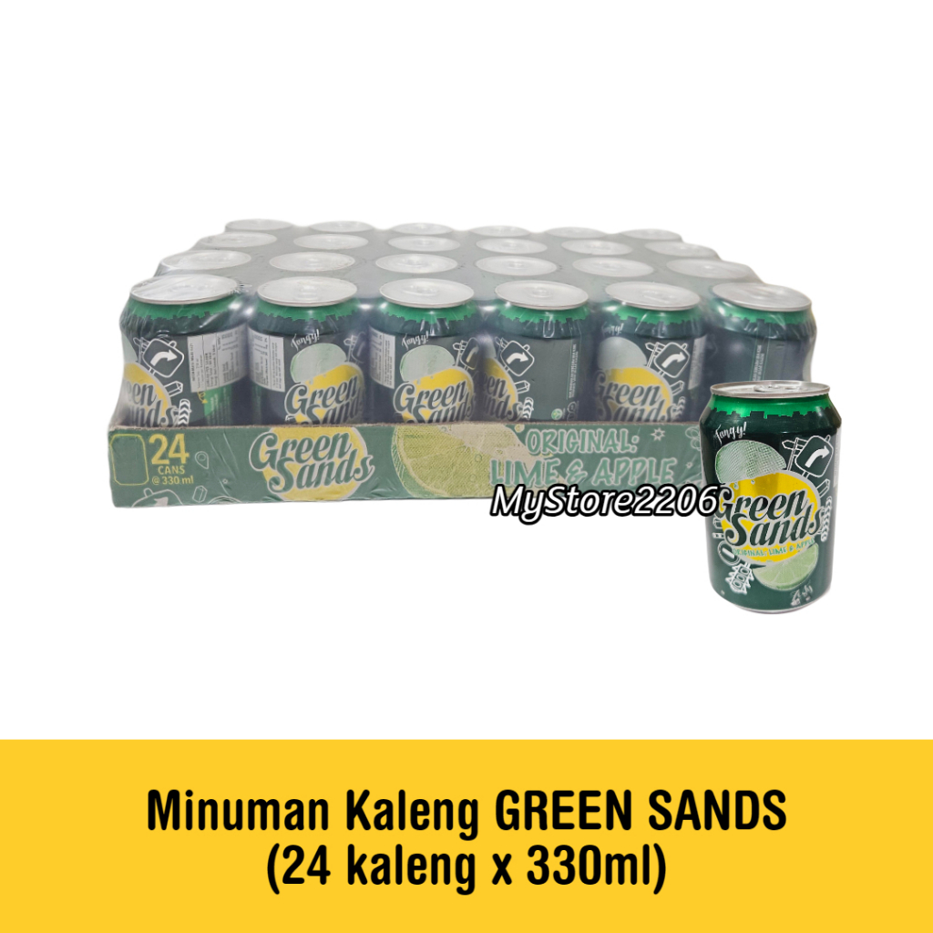 Jual Minuman Kaleng GREEN SANDS 330ml x 24 kaleng (1 dus) (1 karton ...