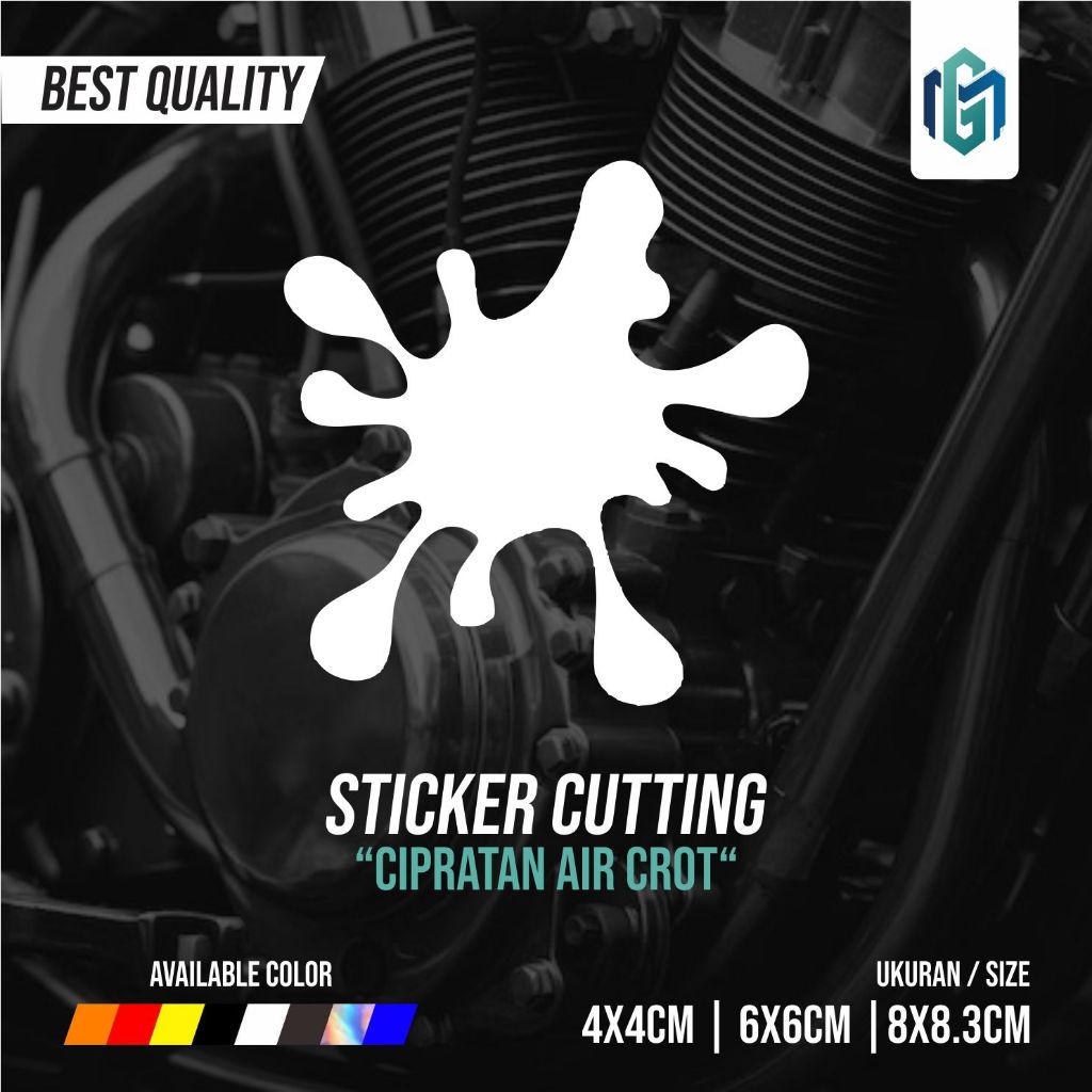 Jual STICKER STIKER CUTTING CIPRATAN AIR BERCAK CROT | Shopee Indonesia