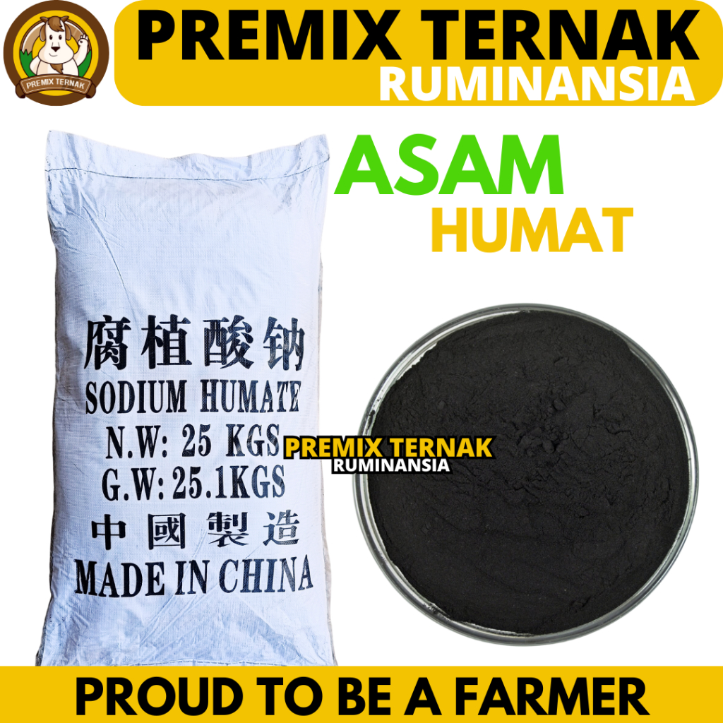 Jual ASAM HUMAT 90% 25 KG SAK PUTIH - HUMIC ACID - SODIUM HUMAT - SODIUM HUMATE - HUMID ACID ...