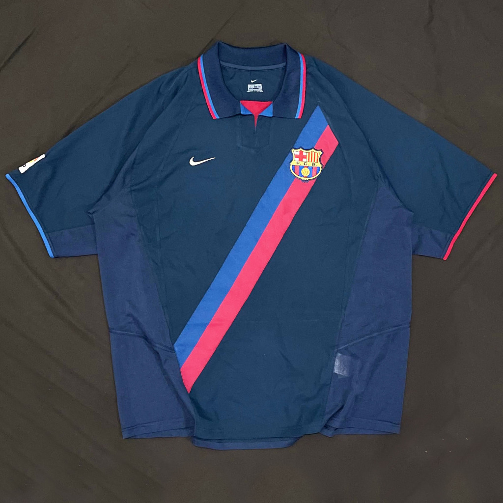 Jual Original Nike FC Barcelona Away Kit 2002 2003 Jersey Bola Vintage ...