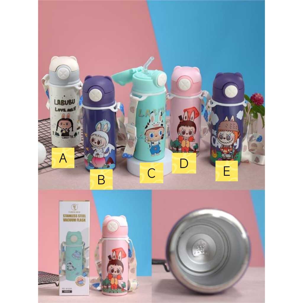 Jual Botol Stainless Steel Labubu 500 Ml (Botol minum anak - Botol ...