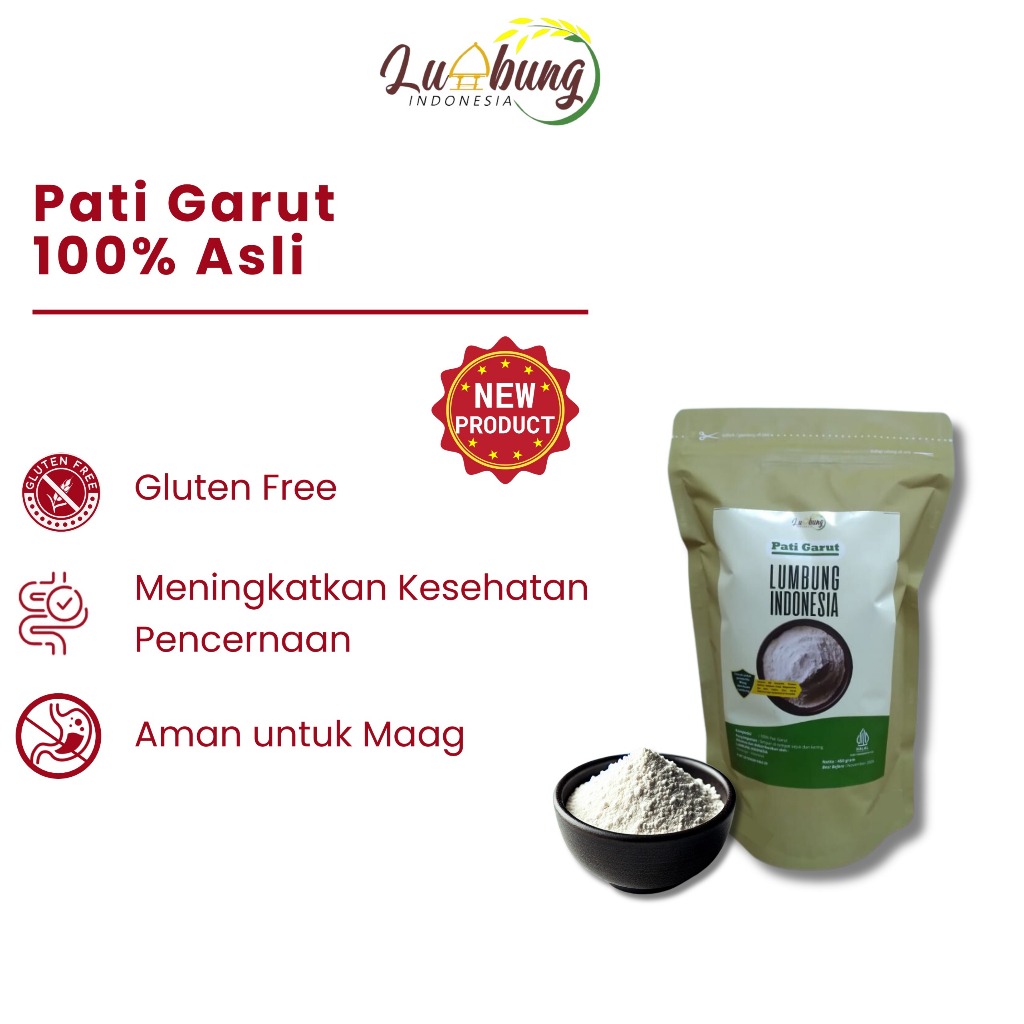 Jual Pati Garut Lumbung Indonesia Gluten Free Meningkatkan Kesehatan ...