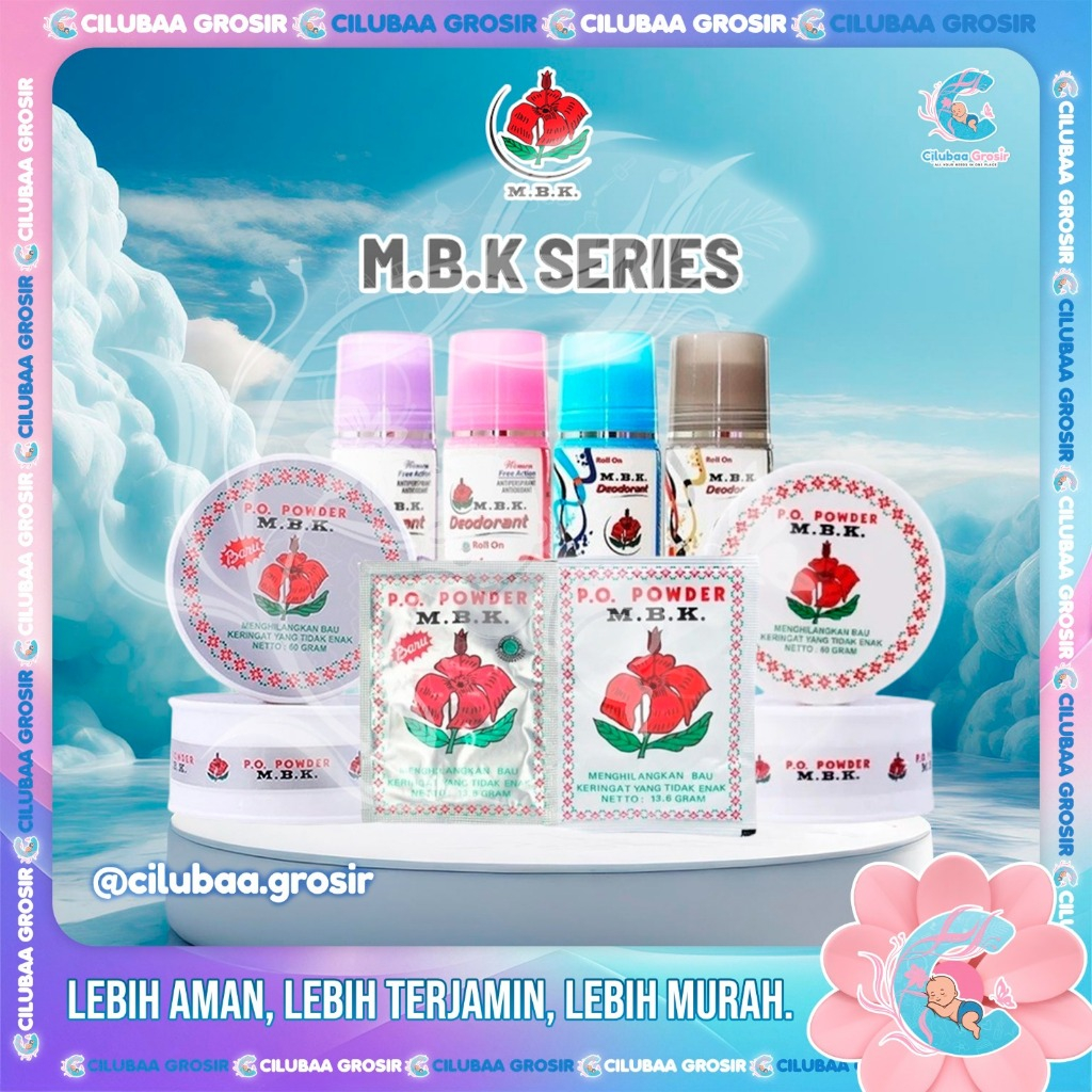 Jual M.B.K All Series || MBK PO Powder Tin || Deodorant Roll On ...