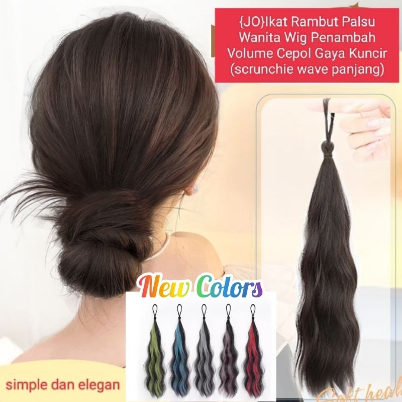 Jual {JO}NEW Karet Scrunchie Ikat Rambut Palsu Wanita Panjang ...