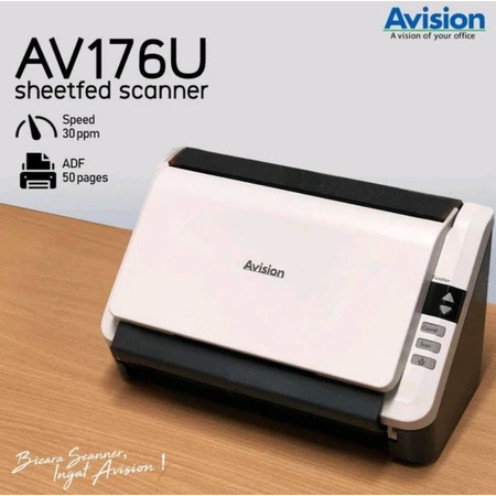Jual Scanner Avision AV176U A4 F4 ADF SCAN ID CARD DUPLEX | Shopee ...