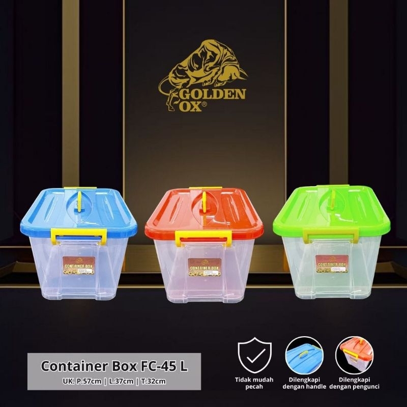 Jual Container Box GoldenOx / Kotak Penyimpanan 100% ORIGINAL CB 45 ...