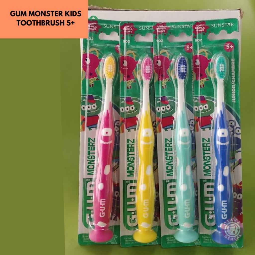 Jual GUM Monsterz Kids Toothbrush (Sikat Gigi Anak Umur 5th ke atas ...