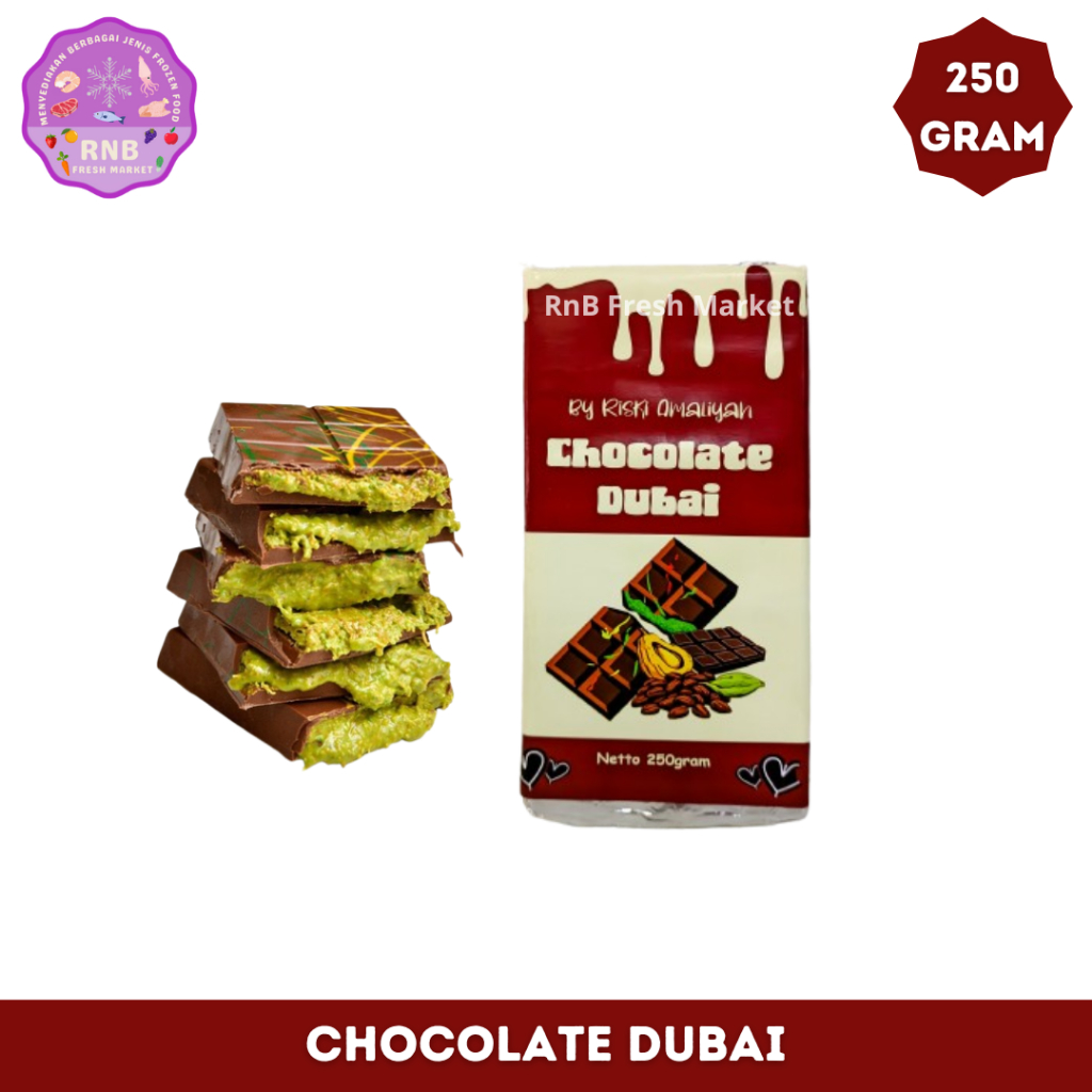 Jual Chocolate Dubai Netto 250 Gram | Shopee Indonesia