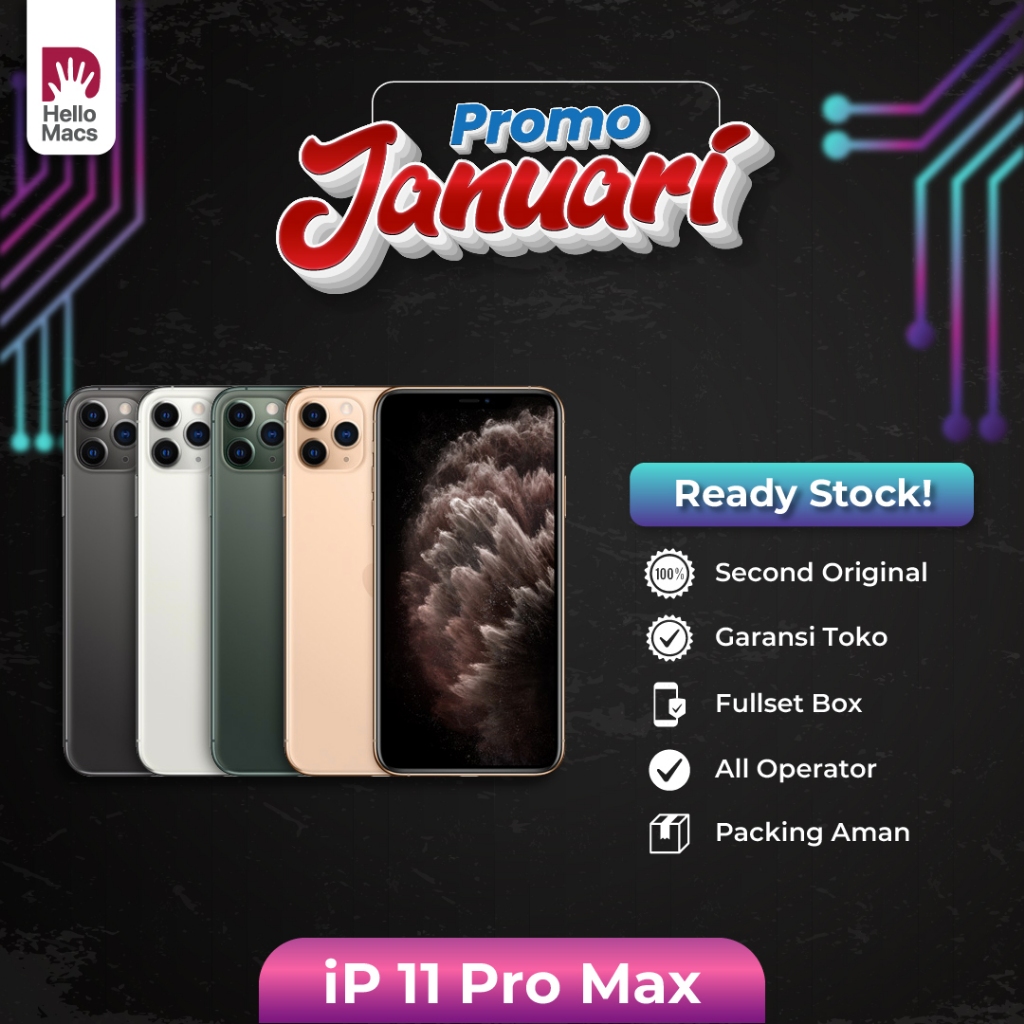 Jual iP 11 Pro Max Second Fullset All Provider | Shopee Indonesia