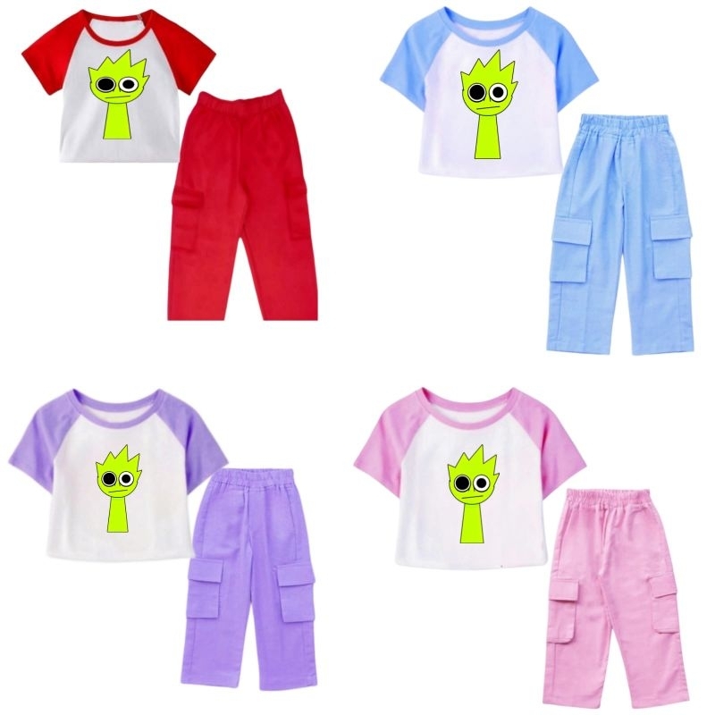Jual Serelan Kaos Celana Cargo Sprunki incredibox owack | Shopee Indonesia