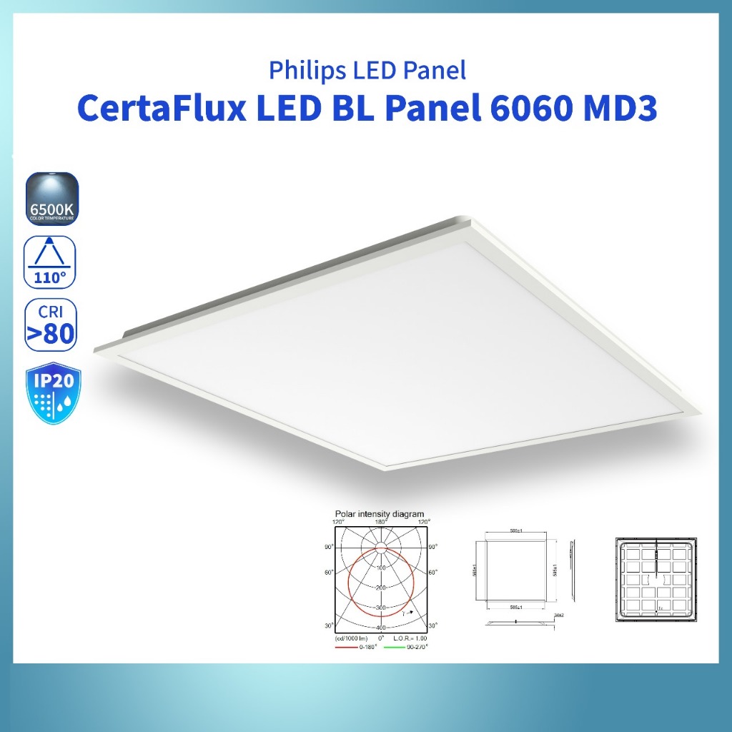 Jual LED Panel 60x60 40W 6500K Certaflux Philips | Shopee Indonesia