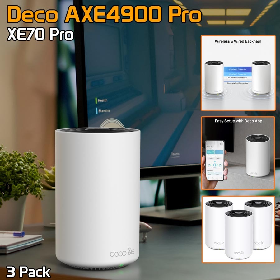 Jual AXE4900 Tri-Band Mesh Wi-Fi 6E System Deco XE70 Pro 3 Pack ...