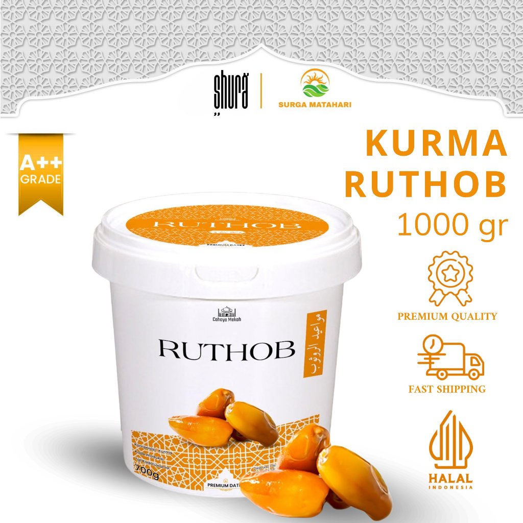 Jual Shura Kurma Ruthob 700gr Premium Original High Quality | Shopee ...