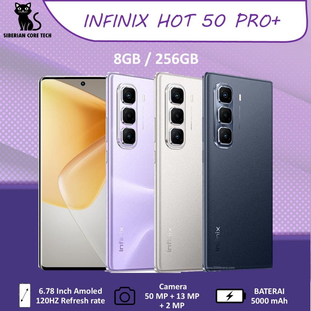 Jual Infinix Hot 50 Pro+ [8GB/256GB] 6.78 inch AMOLED 5000mAh | Shopee ...