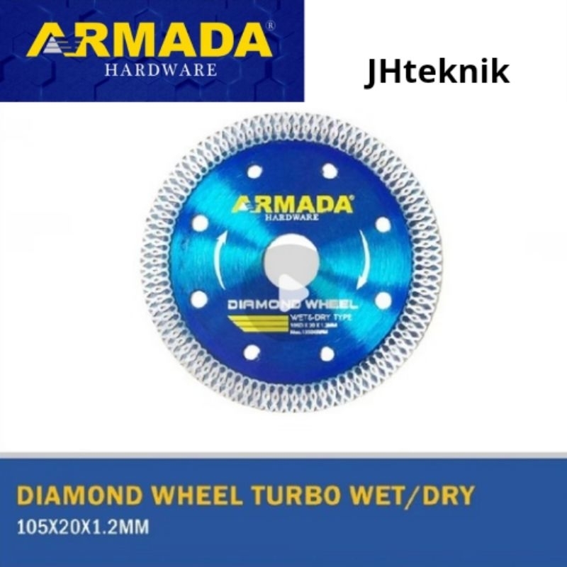 Jual JHTeknik Diamond Wheel TURBO Wet/Dry 4" ARMADA 100% ORIGINAL/Mata ...