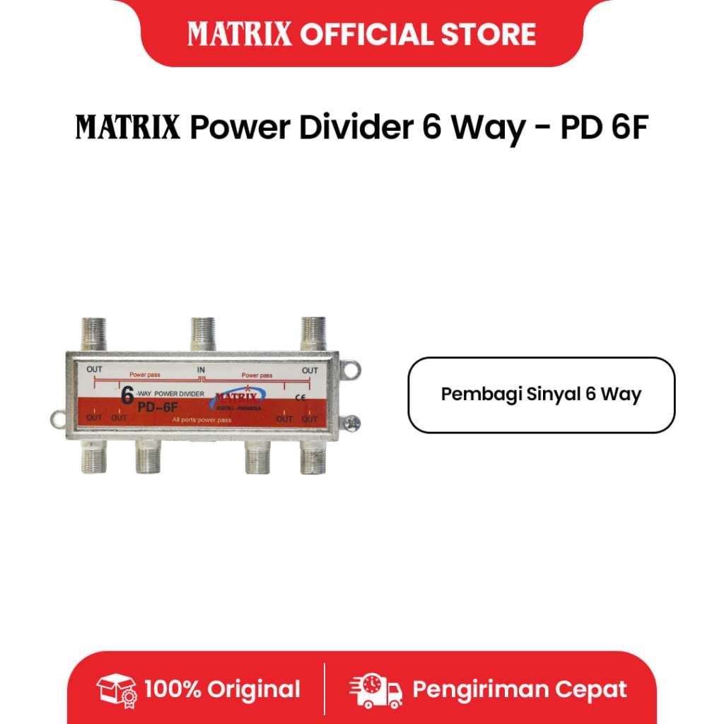Jual MATRIX - Power Divider 6 Way - PD 6F | Shopee Indonesia