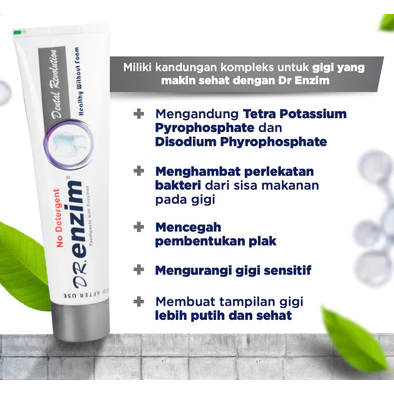 Jual Pasta Gigi Dr. Enzim / Toothpaste with Enzymes Dental Revolution ...