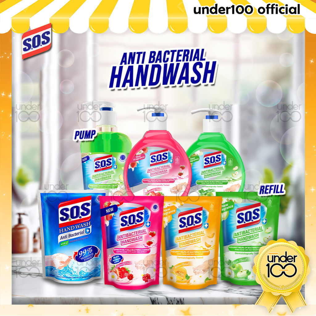 Jual Under100 SOS Hand Wash Sabun Cuci Tangan Refill | Refil Hand Soap ...