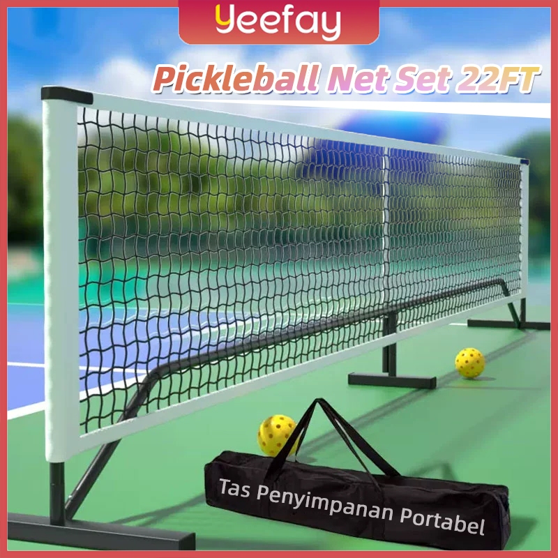 Jual [Ready Stock] Set Net Pickleball Portable dengan Roda | Jaring 6 ...