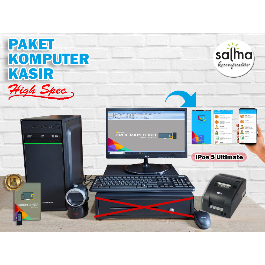 Jual High Spek Komputer Kasir iPos 5 Ultimate Paket Komputer Server ...