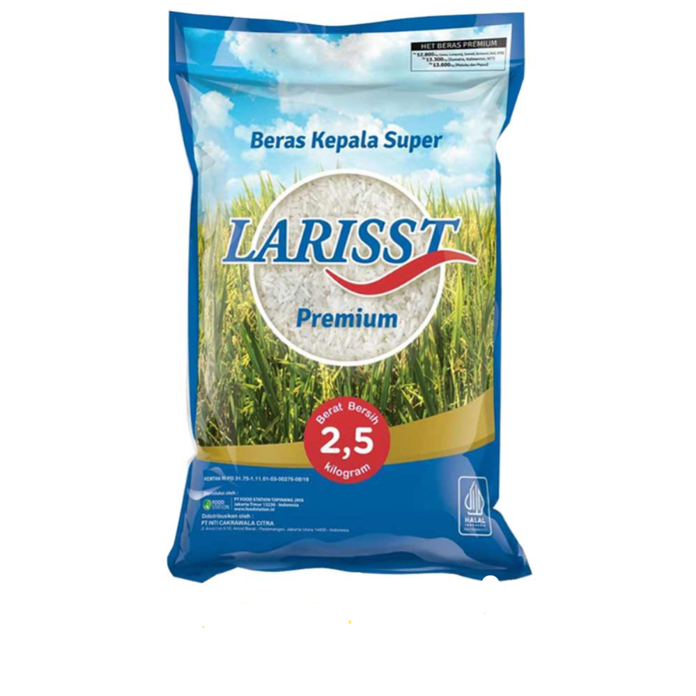 Jual Larisst beras kepala super / SAK 2,5kg | Shopee Indonesia