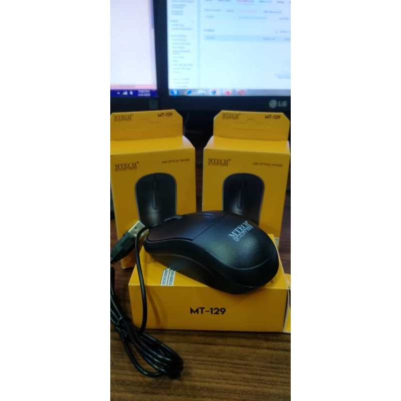 Jual mouse kabel USB PC komputer optical standar original m-tech ...