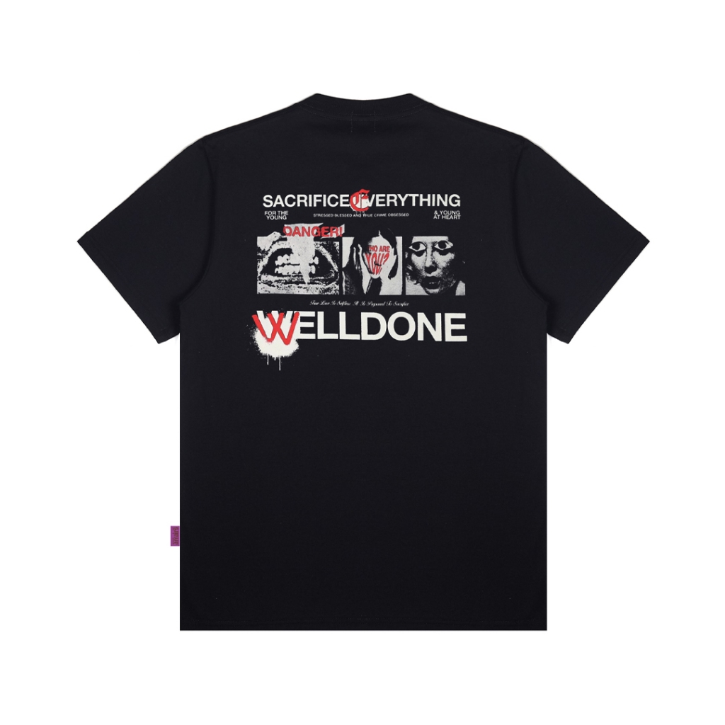 Jual Welldone Tshirt Grafis 24s - Danger Black Unisex | Shopee Indonesia