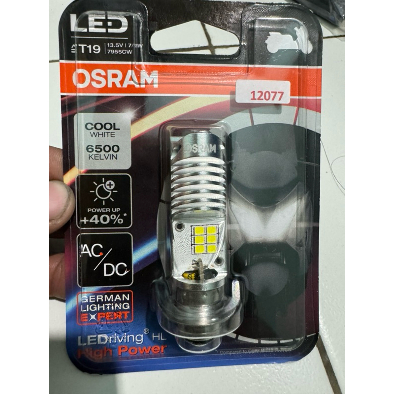 Jual BOLAM LED OSRAM AC/DC buat matic dan bebek NYALA PUTIH TERANG ...