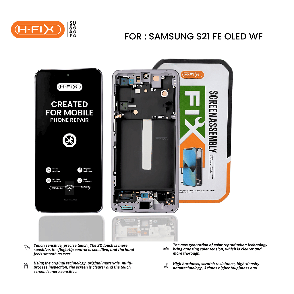 Jual H-Fix Lcd Samsung S21FE Oled With Frame (Black) | Shopee Indonesia