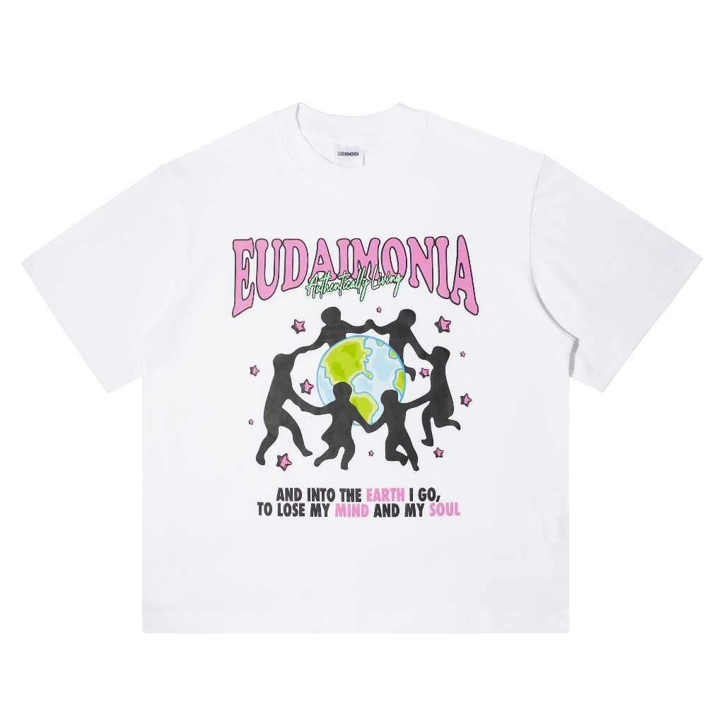Jual Eudaimonia Earth White Boxy Oversized T Shirt | Shopee Indonesia