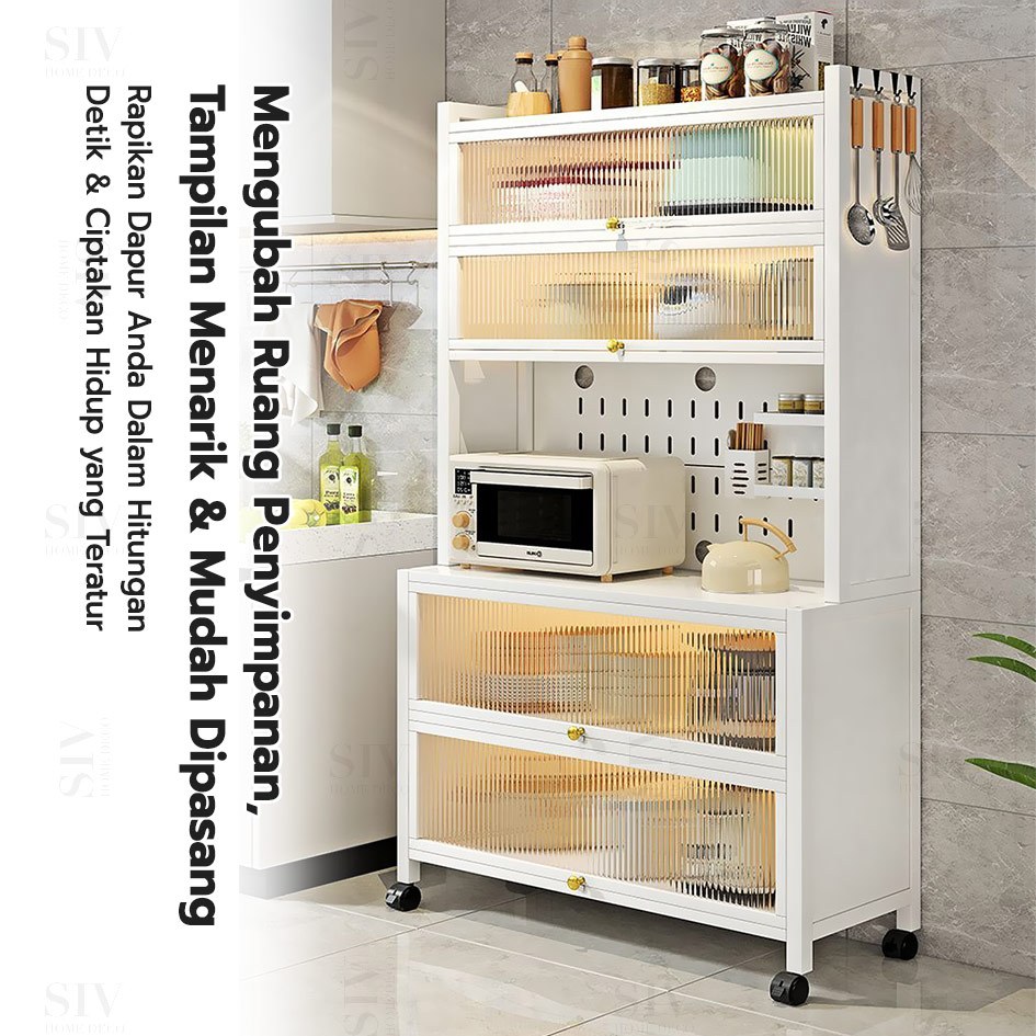 Jual SIV Lemari Dapur Minimalis Rak Dapur Serbaguna Rak Penyimpanan ...