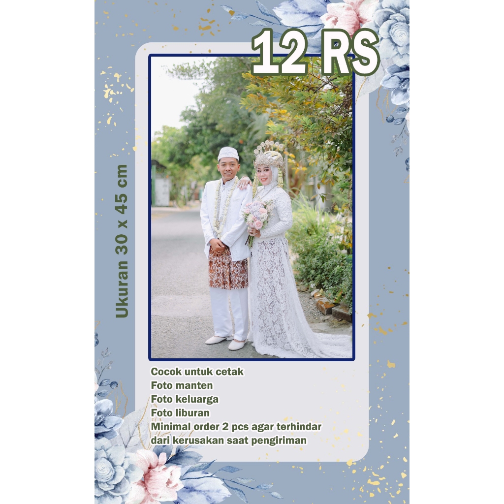 Jual Cetak Foto 12 RS Ukuran jumbo wedding | Shopee Indonesia