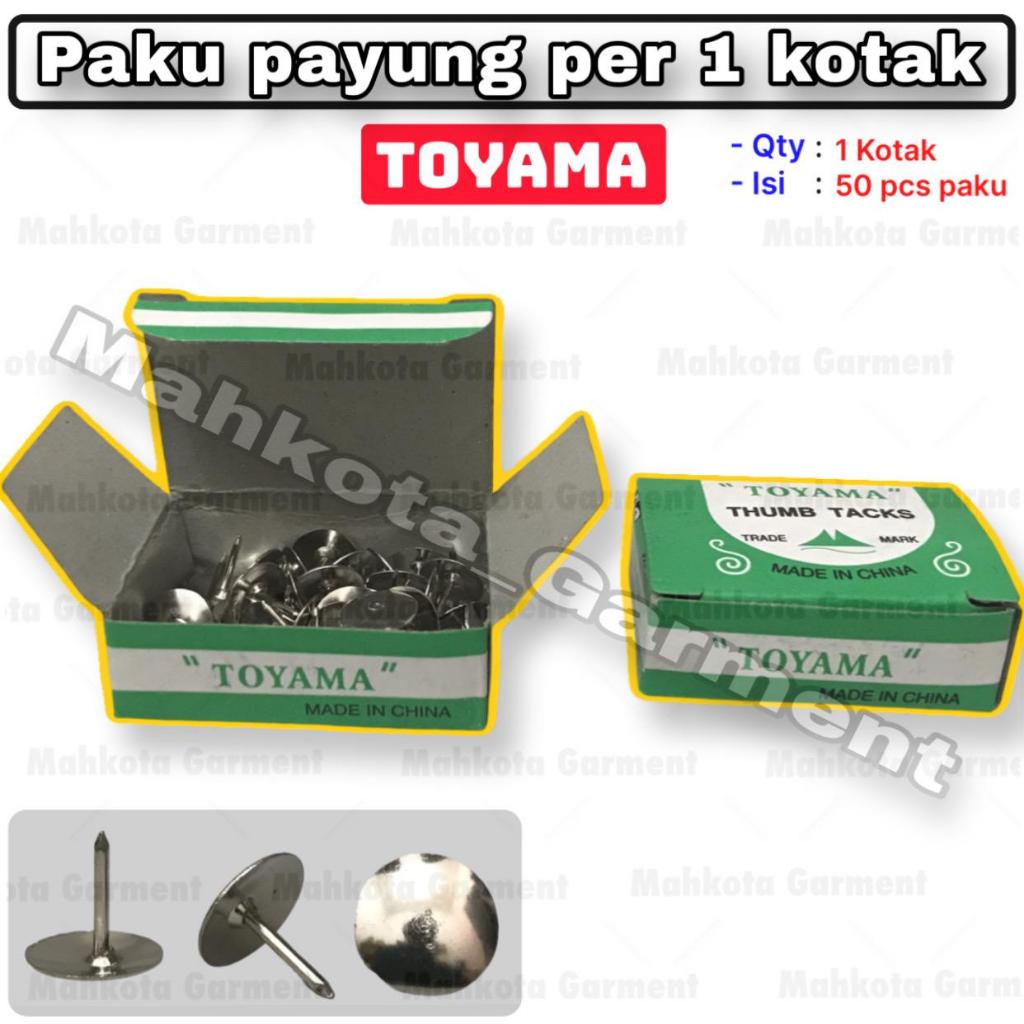 Jual 1 Kotak isi 50 pcs Paku Payung | Paku payung TOYAMA | paku pines ...