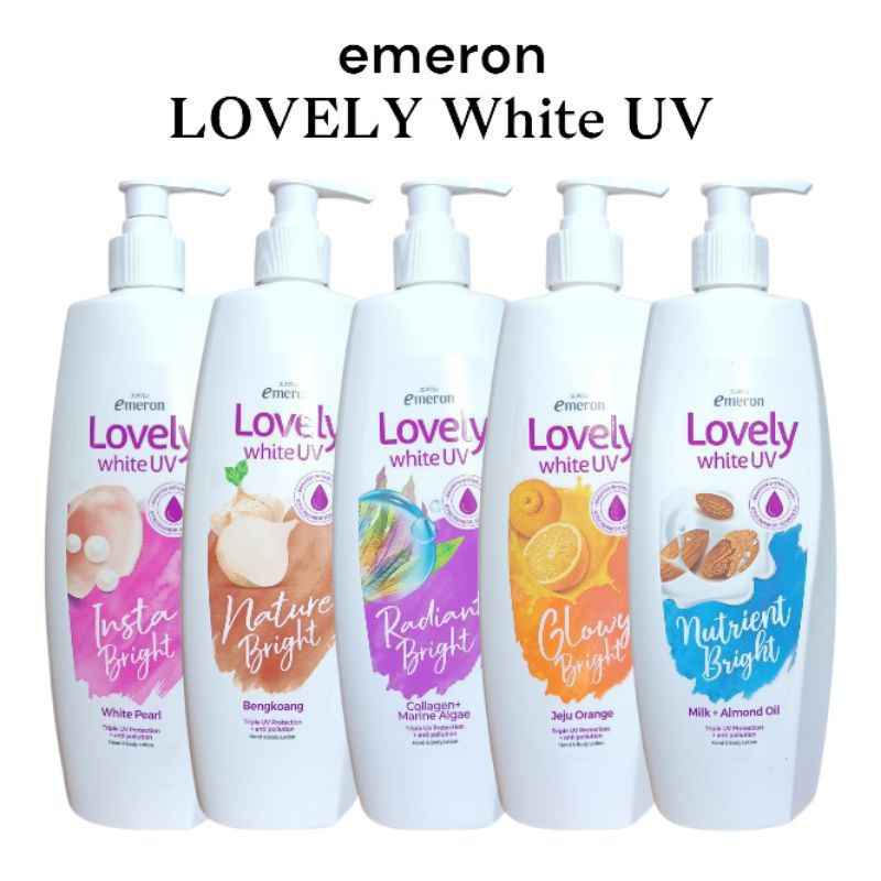 Jual EMERON LOVELY Hand & Body Lotion 500ml (BOTOL PUTIH) | Shopee ...