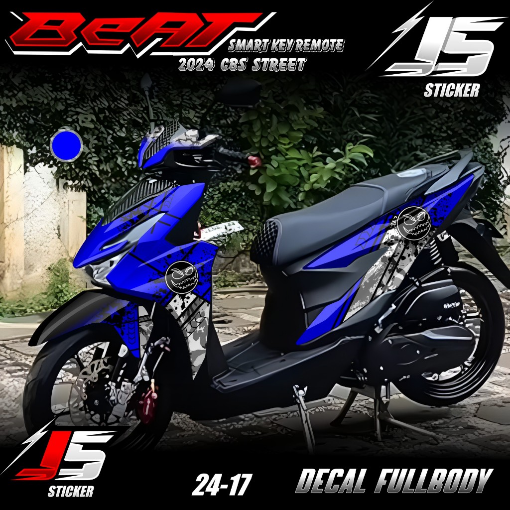 Jual (COD) TERBARU Decal Sticker BEAT CBS STREET DELUXE Smart Key ...